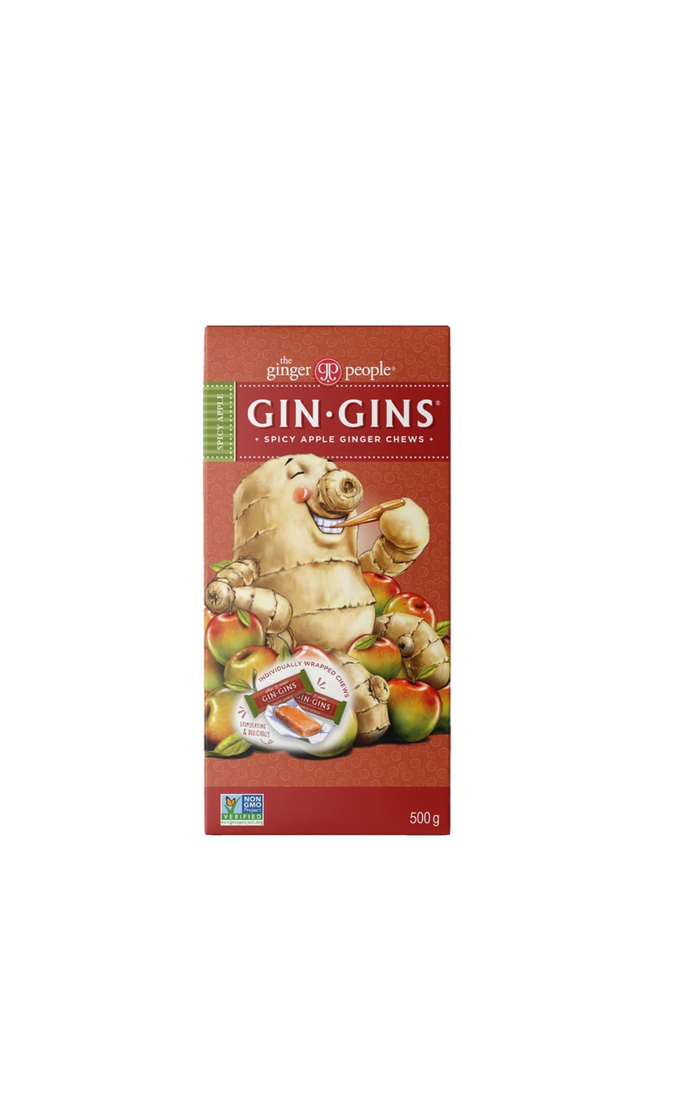 Gin Gins Spicy Apple Ginger Chew 500 g – Oz Groceries