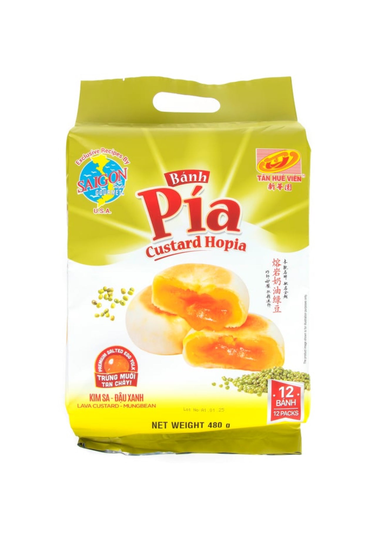 Banh Pia Custard Hopia Cake (480 g) – Oz Groceries