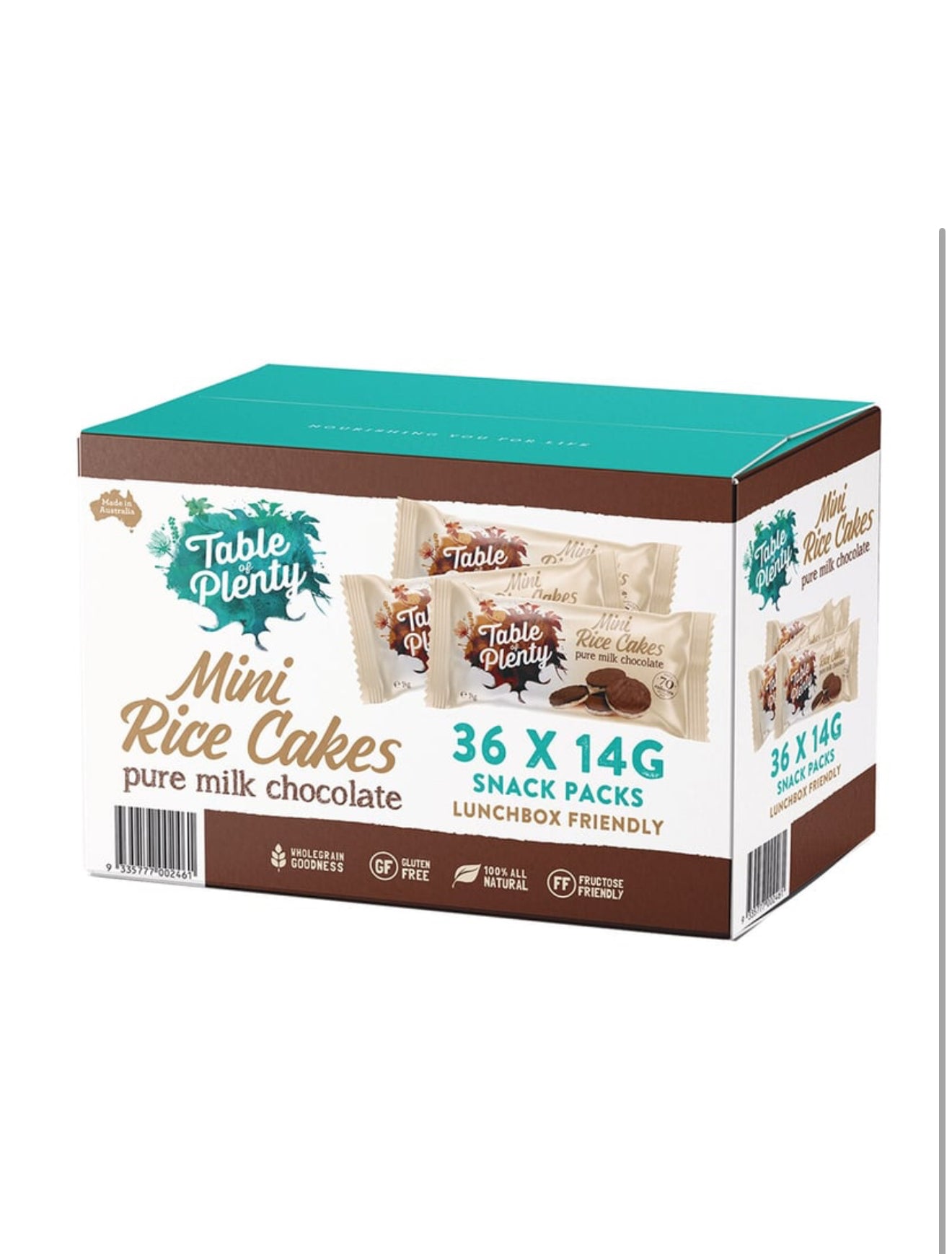 Table of Plenty Dark Choc Topped Mini Rice Cakes 14 g x 36 pk – Oz ...