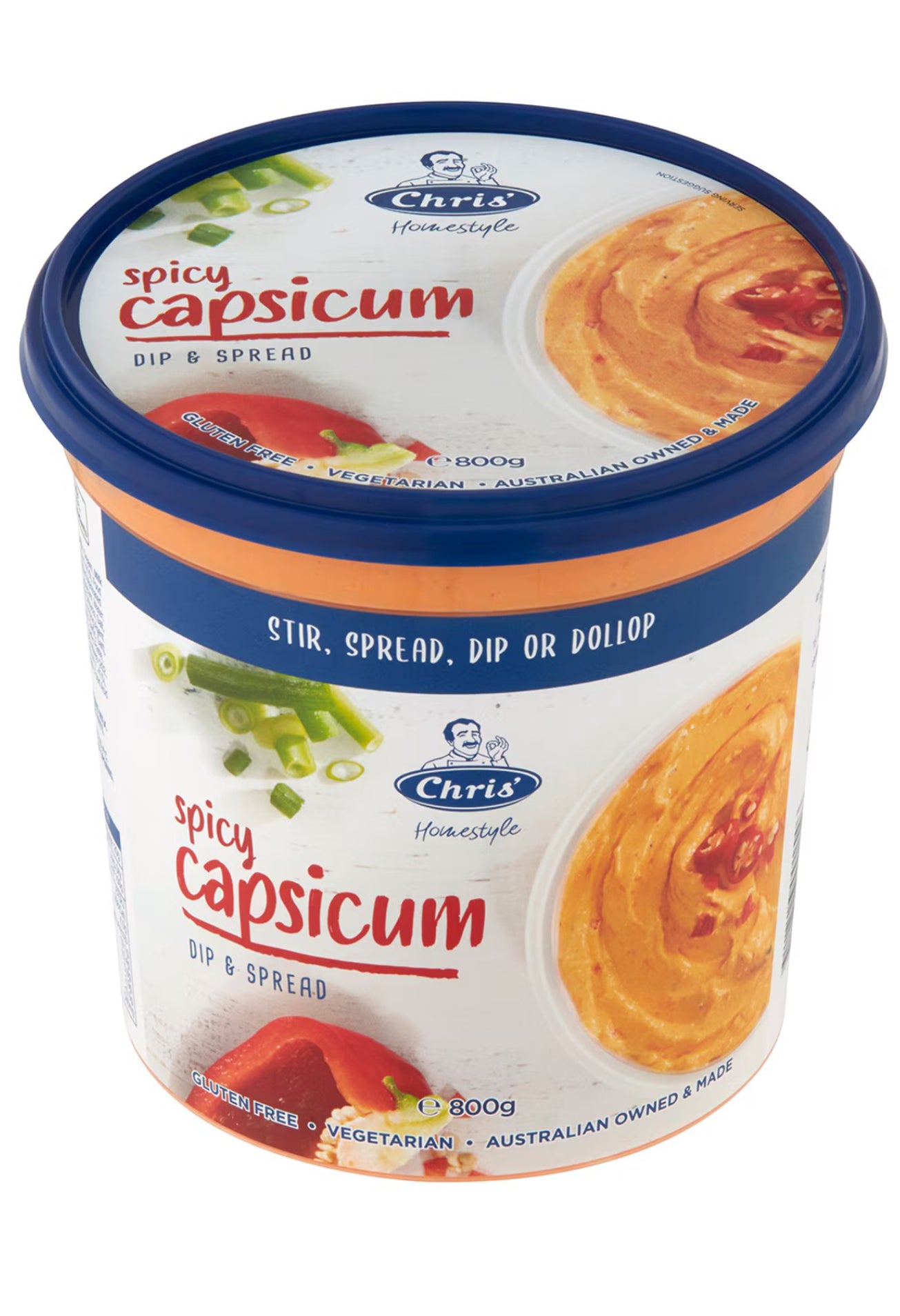 Chris' Spicy Capsicum Dip 800 g – Oz Groceries