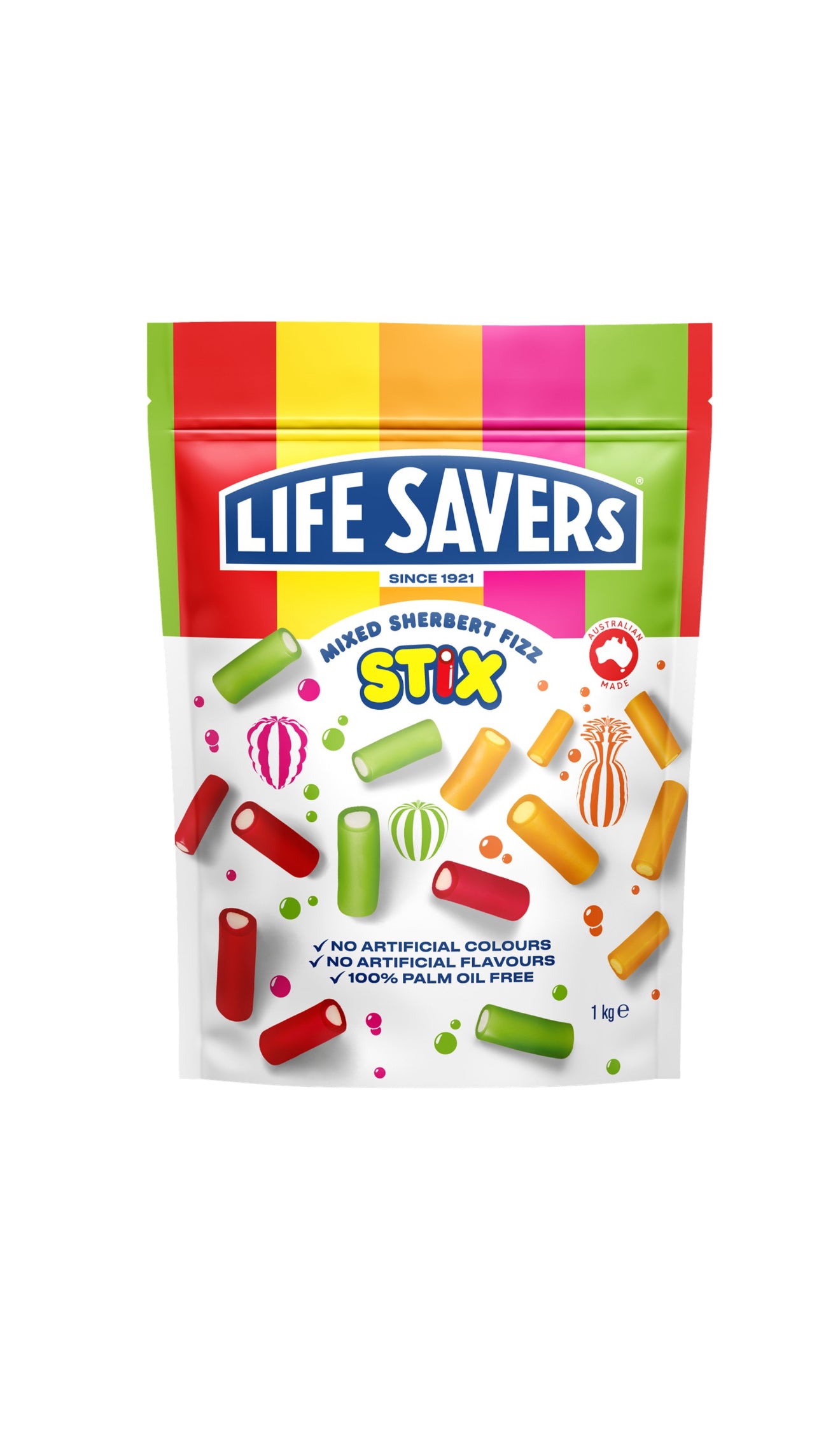 Life Savers Mixed Sherbert Fizz Stix 1 kg – Oz Groceries